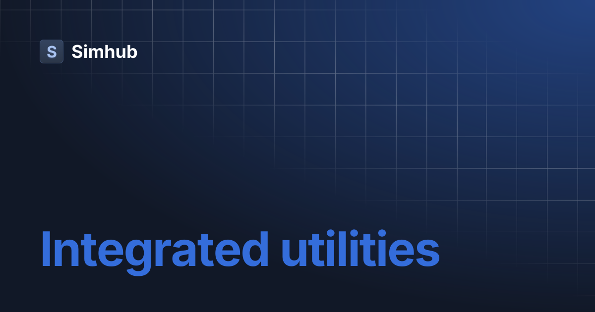 Integrated utilities | Simhub